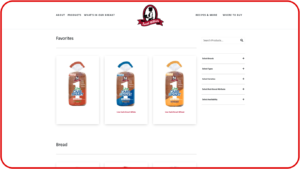 Bread and bakery products database - RocketBuild Development Services